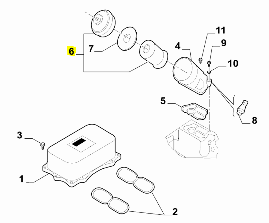 Alfa Romeo Oil Filter 670051032 Giulia and Stelvio 2.9 litre Petrol ...